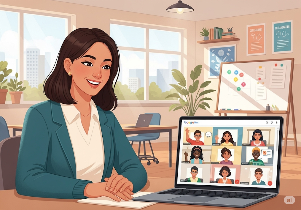 Cách tạo cuộc họp mới trên Google Meet cho Giáo viên